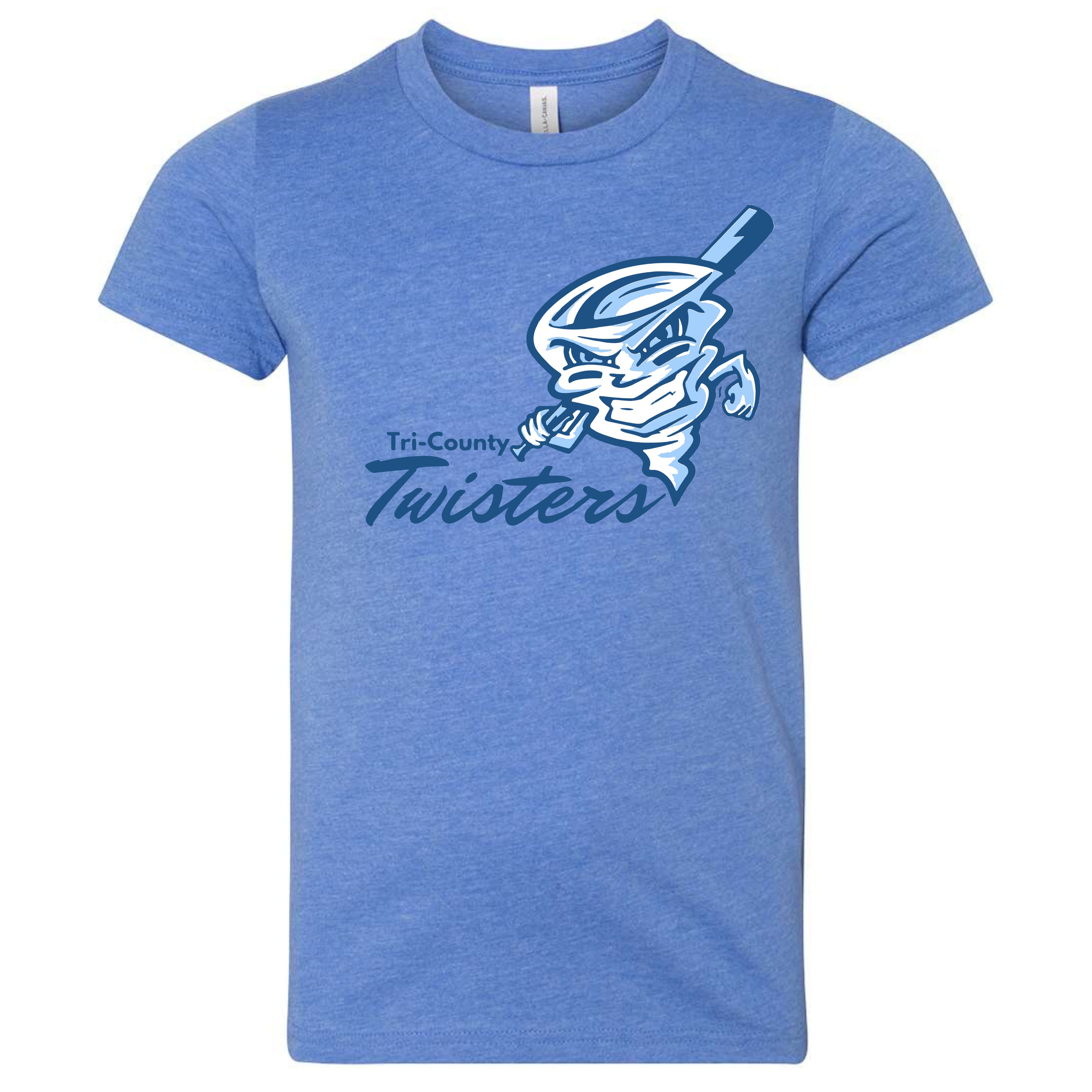 Twisters Logo on Heather Columbia Blue- Several Styles to Choose From ...