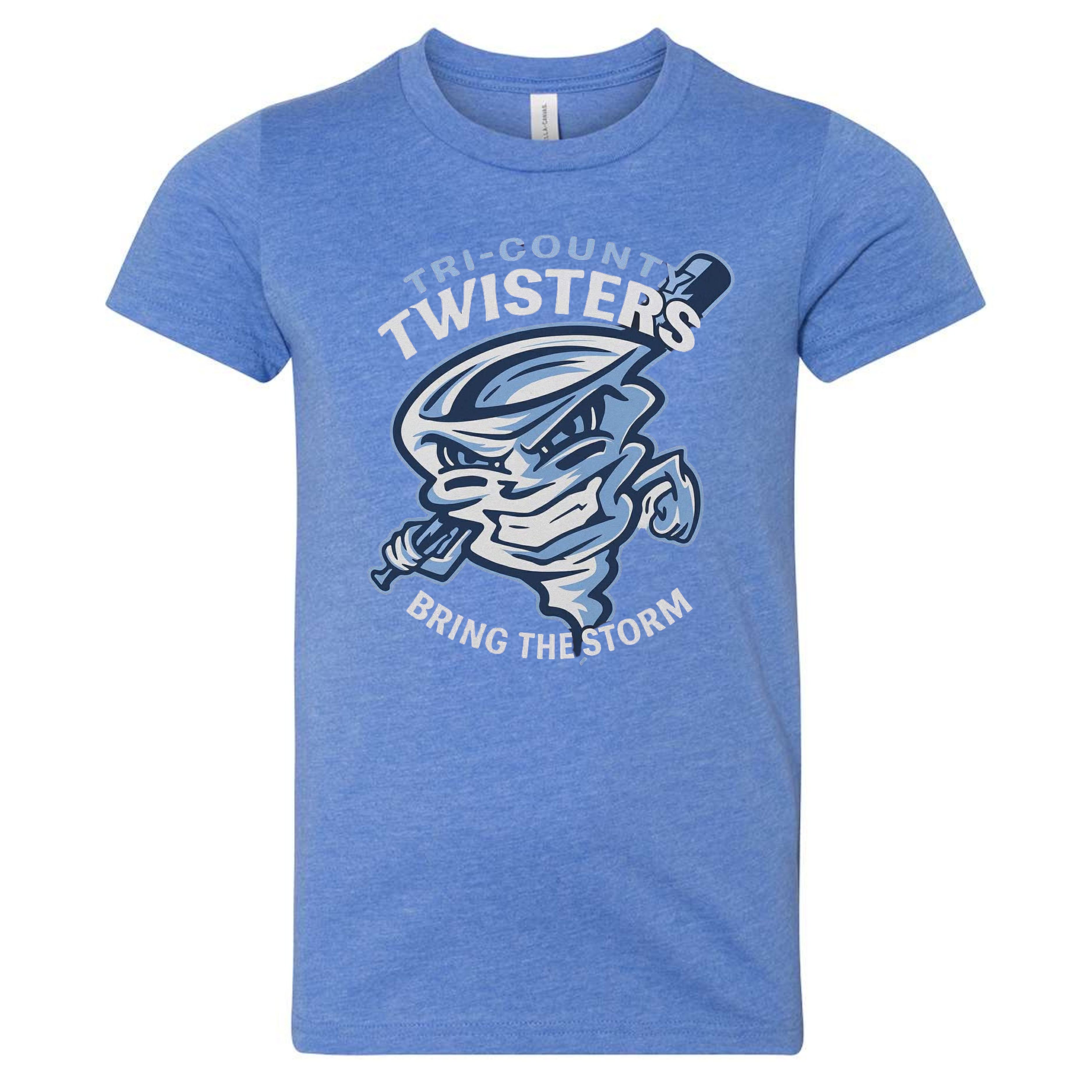 Twisters Bring the Storm on Heather Columbia Blue- Several Styles to C ...